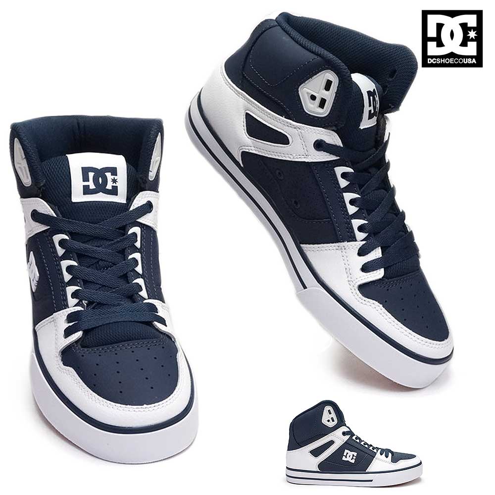 【決算セール】DC スニーカー メンズ ハイカット DM226016 ピュア ハイトップ WC ディーシーシューズ ボーダースニーカー DC SHOES PURE HIGH-TOP WC ...